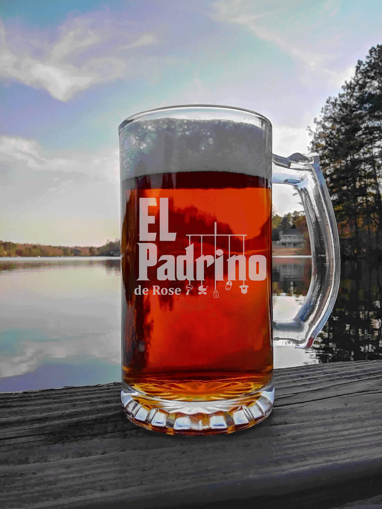 Personalized Padrino Godfather Gift | 16oz Beer Mug | El Padrino | God ...